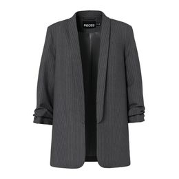 Pieces Blazer 'PCBosella' Damen Gr&ouml;&szlig;e 42 anthrazit / wei&szlig;