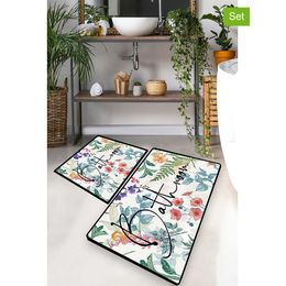 Colourful Cotton 2er-Set: Badvorleger in Bunt - 44% | Heimtextilien-badematten