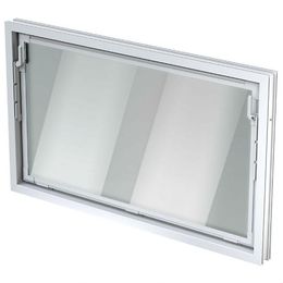 Aco Nebenraumfenster Kippfenster Einfachglas ESG, Einfachglas ESG, 100x60 cm