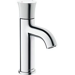 Duravit White Tulip Waschtischarmatur WT1010002010 ohne Zugstangen-Ablaufgarnitur, Ausladung 100mm, chrom
