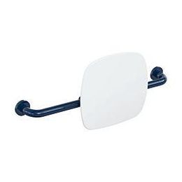 HEWI 801 Rückenstütze 801.51.916150 Wandabstand 150mm, Lehne signalweiß, stahlblau