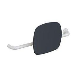 HEWI 801 Rückenstütze 801.51.9262R98 Wandabstand 150mm, Ausführung rechts, Lehne anthrazitgrau, signalweiß