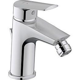 Duravit No. 1 Bidetarmatur N12400001010 mit Zugstangen-Ablaufgarnitur, Ausladung 123mm, chrom