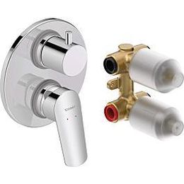 Duravit No. 1 Fertigmontageset N15210008010 Wannenarmatur, 2 Verbraucher, chrom