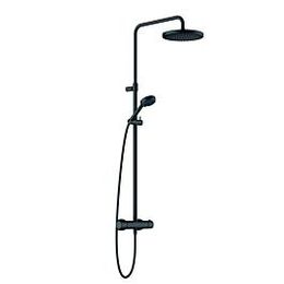 Kludi Logo Thermostat-Dual-Shower-System 6808239-00 drei Strahlarten, mattschwarz