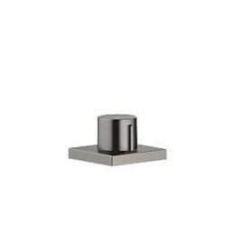 Dornbracht Exzenterbetätigung 10711970-99 mit Drehknopf, eckiger Rosette, Dark Platinum matt