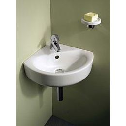 Ideal Standard Connect Arc Eck-Waschtisch E713601 48x44cm, mit Hahnloch und Überlauf, weiß