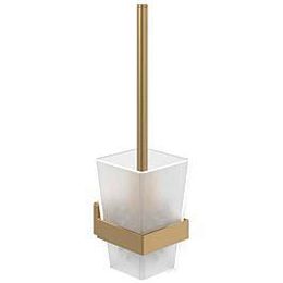 Villeroy & Boch Villeroy und Boch Elements Striking Toilettenbürstengarnitur TVA15201700076 94x340x118mm, Glas satiniert, mit WC-Bürste, brushed gold