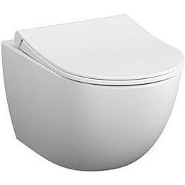 Vitra Sento Wand-Tiefspül-WC 7748B401-0101 36,5x54cm, 3/6 l, ohne Spülrand, Edelweiß VC