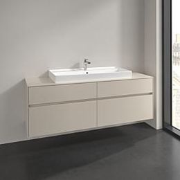 Villeroy & Boch Villeroy und Boch Collaro Waschtischunterschrank C03100VN 160x54,8x50cm, Waschtisch mittig, cashmere grey