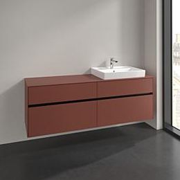 Villeroy & Boch Villeroy und Boch Collaro Waschtischunterschrank C02300AH 160x54,8x50cm, Waschtisch rechts, wine red