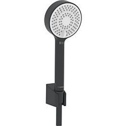 Hansa Hansabasicjet Wannenbrause-Set 4468013333 3-strahlig, d= 95mm, mattschwarz
