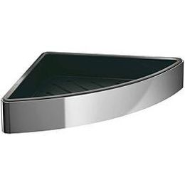 Emco Loft Eckschwammkorb 054500503 chrom/schwarz, Breite 179mm, mit Kunststoffeinsatz