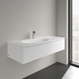 Villeroy & Boch Villeroy und Boch Antao Schrankwaschtisch 4A77LBR1 120x50cm, eckig, 1 Hahnloch, verdeckter Überlauf, weiß C-plus