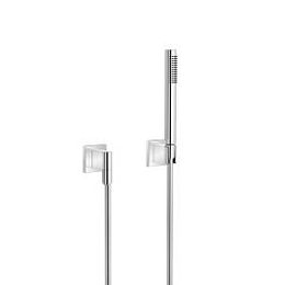 Dornbracht Brausegarnitur Elemental Spa 2780898000 chrom, mit Einzelrosetten