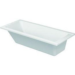 Duravit Badewanne D-Code 700100000000000 Einbauversion, Ablauf Fußseite, weiss