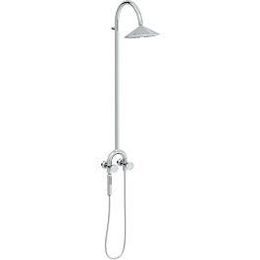 Vitra Liquid Duschsystem A47219 AP, mit Thermostatarmatur und Handbrause, chrom