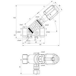 Aalberts SEPP Kommunal KFR-Ventil 0000918 DN 50, Messing, nichtsteigende Spindel, ohne Fettkammer