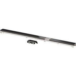 Viega Advantix Duschrinnen-Rost Visign ER14 737450 750 mm, Glas (ESG) klar/schwarz, 4982.80