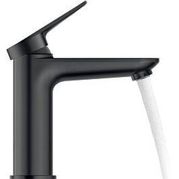 Duravit M Wave Waschtischarmatur WA1020002046 Ausladung 122mm, ohne Zugstangen-Ablaufgarnitur, schwarz matt