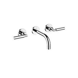 Dornbracht Waschtisch Wand Armatur Tara.3670788200 chrom, Ausladung 160 mm, Hebelgriffe, Rosette