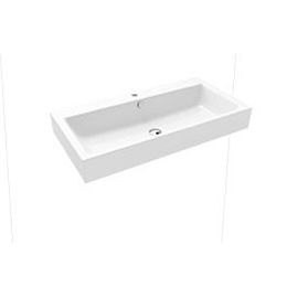Kaldewei Puro Wandwaschtisch 901506013001 3165, 90x46x12cm, weiss Perl-Effekt, 1 Hahnloch