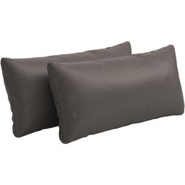 Sit & More Auflagekissen SIT & MORE "Amica", braun (mocca), B:65cm H:25cm T:12cm, Polsterauflagen, zur Auswahl Sets mit 2 oder 3 St&uuml;ck