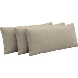 Sit & More Auflagekissen SIT & MORE "Amica", beige (taupe), B:65cm H:25cm T:12cm, 95% Polyester, 5% Polyamid, Polsterauflagen, zur Auswahl Sets mit 2 oder 3 St&uuml;ck