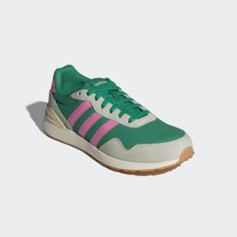 Damen Sneaker "RUN 60S 4.0", adidas Sportswear, Gr. 38,5semi court grün, bliss pink, warm vanilla, Leder, Textil, Schuhe