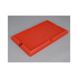 Verschlussdeckel, mit Schieber, VE 8 Stk, aus Polypropylen, rot kaiserkraft