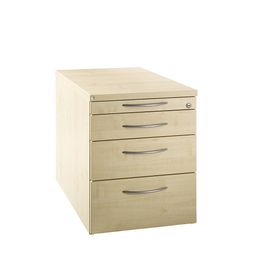 HANNA - Rollcontainer, 1 Utensilienschub, 3 Materialschübe, Dekor Ahorn kaiserkraft