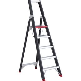 Altrex Sicherheits-Stehleiter, einseitig begehbar, 5 Stufen inkl. Plattform