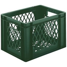 Euro-Format-Stapelbehälter, Wände und Boden durchbrochen, LxBxH 400 x 300 x 266 mm, grün, VE 5 Stk kaiserkraft