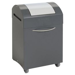 Wertstoffsammler, flammverlöschend, BxT 380 x 320 mm, Volumen 45 l, Einwurf lichtgrau kaiserkraft