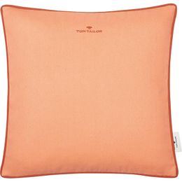 Tom Tailor HOME Dekokissen »Dove Signature« mit Paspel, Kissenhülle ohne Füllung, 1 Stück orange/pfirsich/koralle + unifarben Obermaterial: 63%...