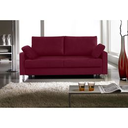 Bali Schlafsofa »FLEXA, Sitzen / Relaxen / Schlafen« – Schlafsofa „Made in Germany“ dunkelrot