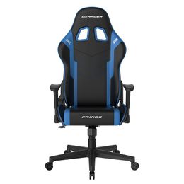DXRacer Gaming-Stuhl »Prince Gaming Chair Regular L, PVC, schwarz blau« () schwarz-blau Empfohlene Größe: < 185 cm. Maximale Kapazität der...