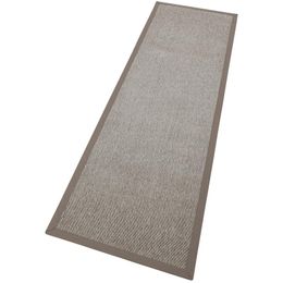 Dekowe Teppich »Naturino Rips« rechteckig 7 mm Höhe Flachgewebe, Sisal-Optik, mit Bordüre, In- und Outdoor geeignet grau Obermaterial: 100%...