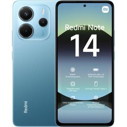 Xiaomi Smartphone »Redmi Note 14« Blau Blau Integrierter Fingerabdrucksensor im Display