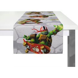 WIRTH Tischläufer »Turtles« Nickelodeon grau Obermaterial: 100% Polyester B/L: 150 cm x 50 cm