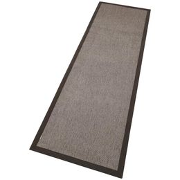 Dekowe Teppich »Naturino Rips« rechteckig 7 mm Höhe Flachgewebe, Sisal-Optik, mit Bordüre, In- und Outdoor geeignet anthrazit Obermaterial: 100%...