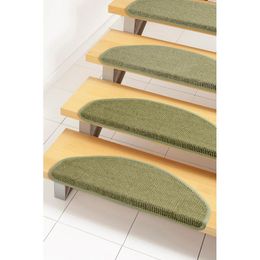 Dekowe Stufenmatte &raquo;Mara S2&laquo; halbrund 5 mm H&ouml;he 100% Sisal, gro&szlig;e Farbauswahl, selbstklebend, auch als Set 15 St&uuml;ck gr&uuml;n Sisal