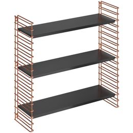 Metaltex Wandregal »Tomado« Seitengitter kupferfarben kupferfarben/schwarz