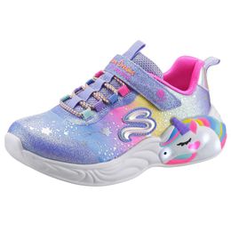 Skechers Sneaker »UNICORN DREAMS-«, gepolsterte Innensohle, Freizeitschuh, Größenschablone zum Download blau-kombiniert 28 28 Mit Gummizug und...
