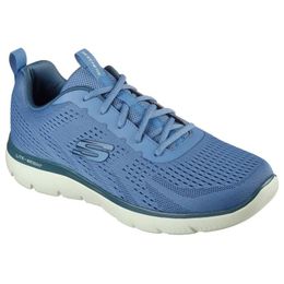 Skechers Sneaker »SUMMITS-TORRE«, Freizeitschuh, Trainingsschuh, Schnürschuh mit Memory Foam blau-limette 46 46 Cooler Trainings- und...