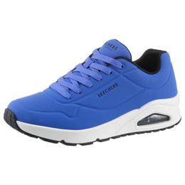 Skechers Sneaker »Uno - Stand on Air« Freizeitschuh, Halbschuh, Schnürschuh mit Air-Cooled Memory Foam blau-weiß 41 41 Stylischer Sneaker mit...