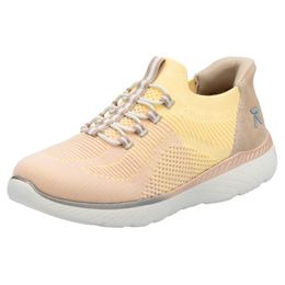 RIEKER SPORT Slip-On Sneaker »Ready2GO«, Halbschuh, Freizeitschuh, Slipper mit MemoSoft-Innensohle rosé-gelb 41 41 Ready2GO - Sneaker mit leichtem...