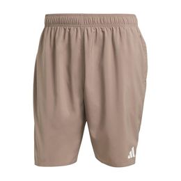 adidas Sportswear Sportbadeshorts Herren Gr&ouml;&szlig;e M cappuccino / wei&szlig;
