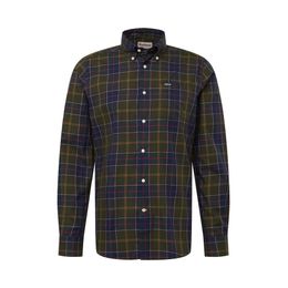 Barbour Hemd 'Wetheram' Herren Größe XXXL marine / cognac / oliv / weiß
