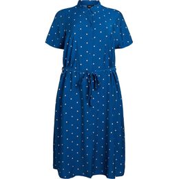 ZIZZI Kleid 'KAM' Damen Größe 42/44 blau / hellgelb Winterkleid